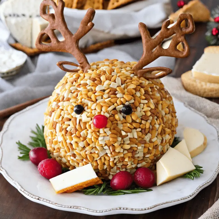 Reindeer Cheese Ball - Recipe Yumm