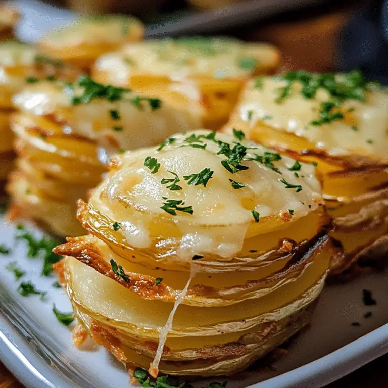 Asiago Potato Stacks - Recipe Yumm