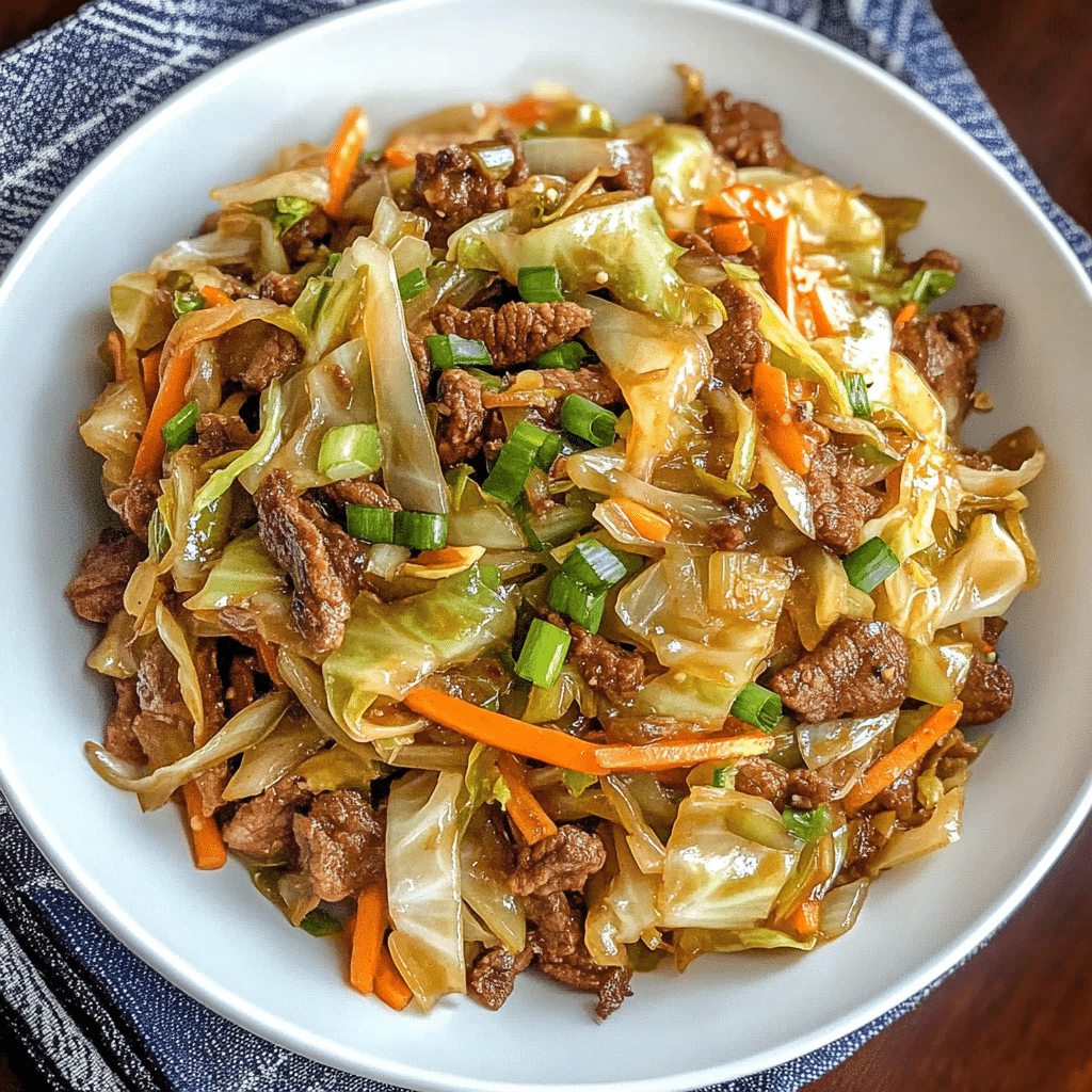 Beef and Cabbage Stir Fry - Recipe Yumm