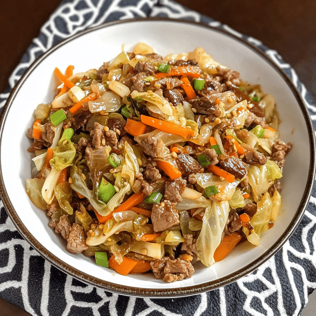 Beef and Cabbage Stir Fry - Recipe Yumm