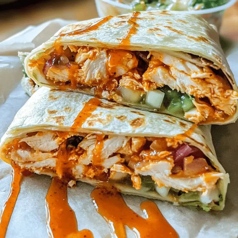 Buffalo Chicken Folded Wrap - Recipe Yumm