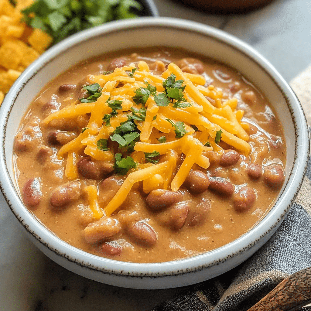 Cheesy Pinto Beans - Recipe Yumm