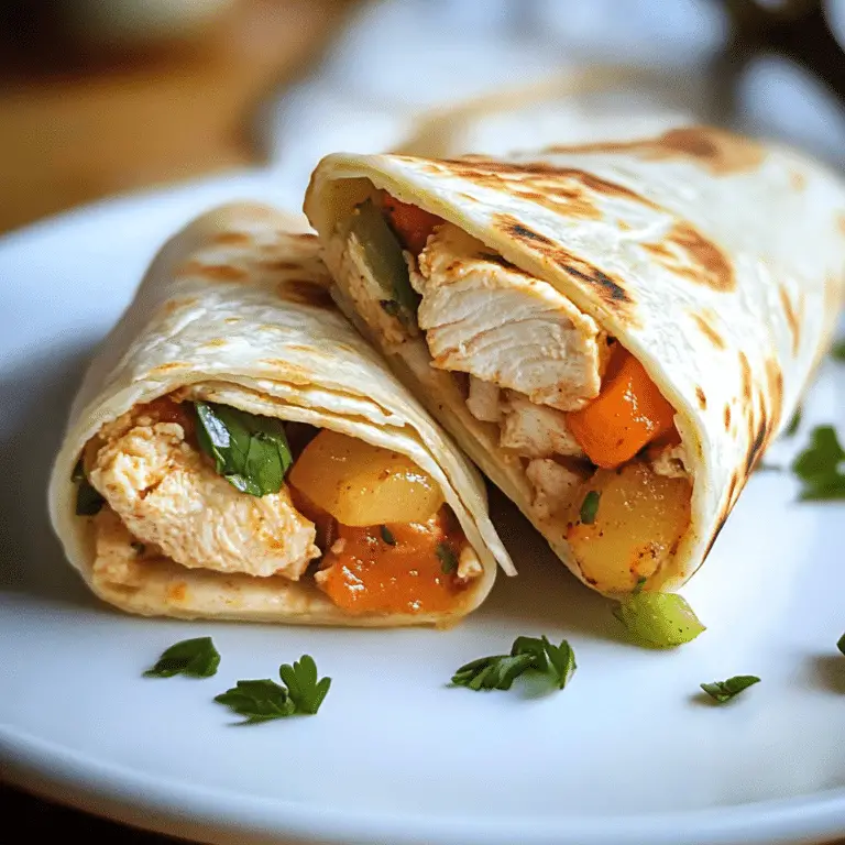Chicken Fajita Wraps - Recipe Yumm