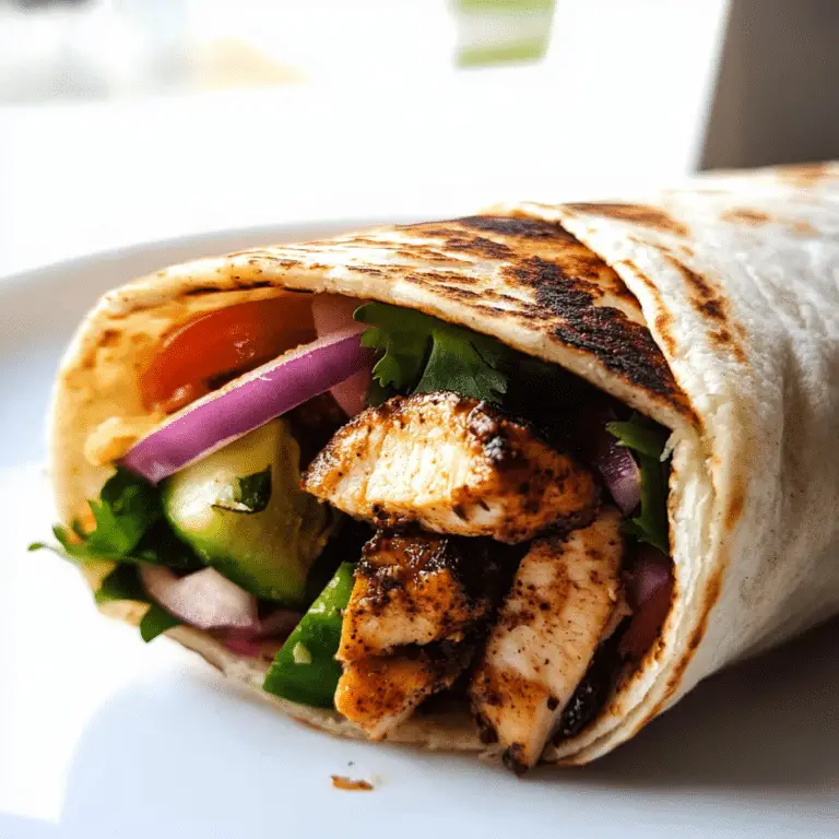 Chicken Shawarma Wrap - Recipe Yumm