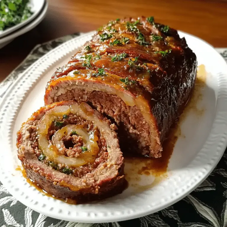 Festive Meat Loaf Pinwheel - Recipe Yumm
