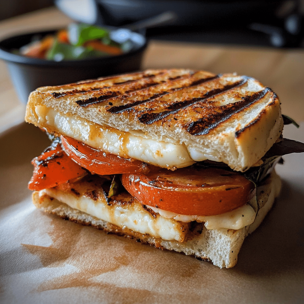 Grilled Halloumi Sandwich - Recipe Yumm