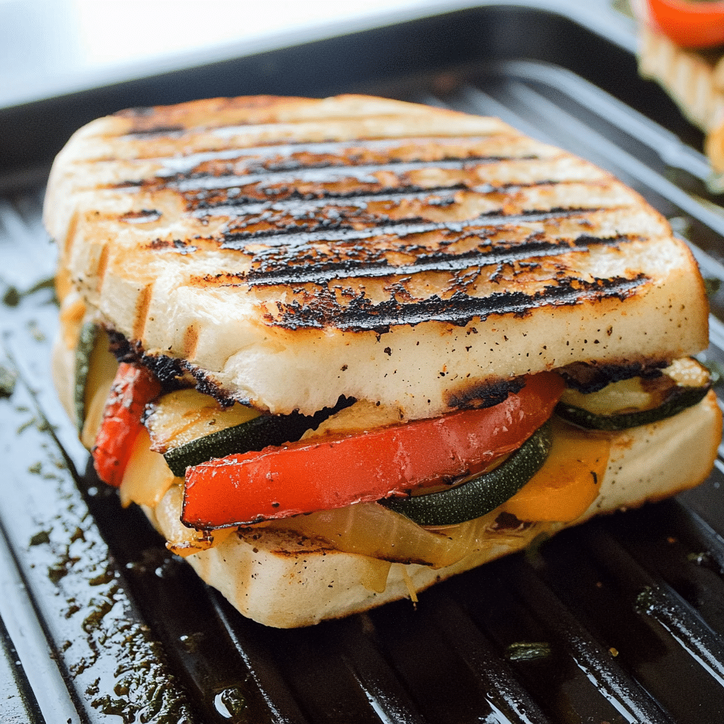 Grilled Vegetable Panini - Recipe Yumm