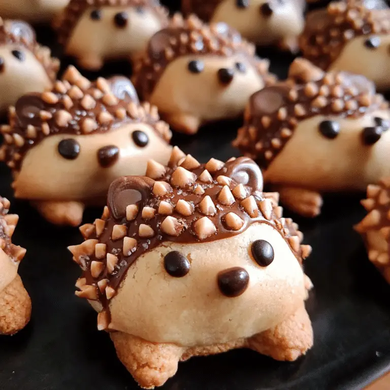 Hedgehog Cookies - Recipe Yumm