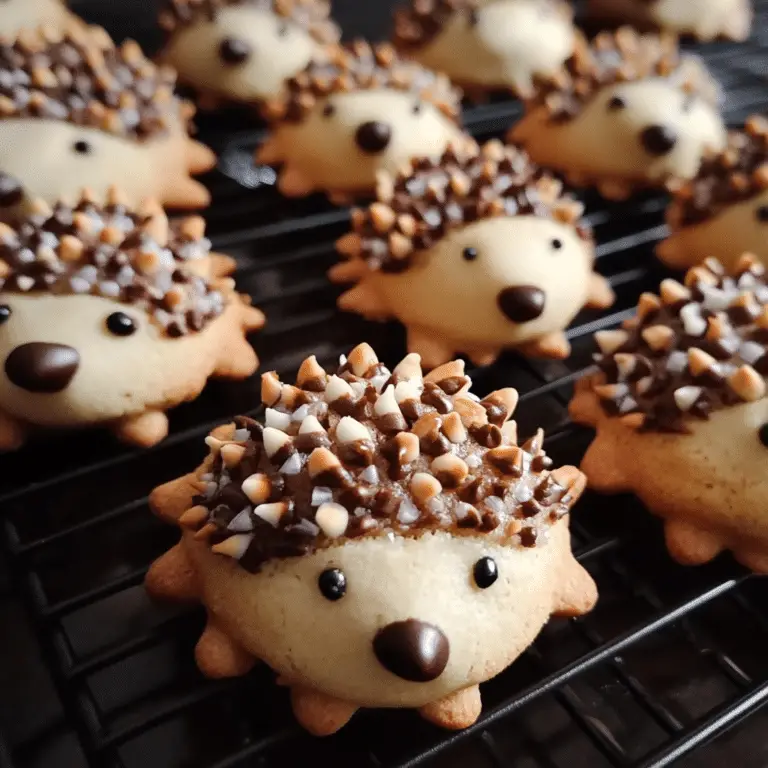 Hedgehog Cookies - Recipe Yumm