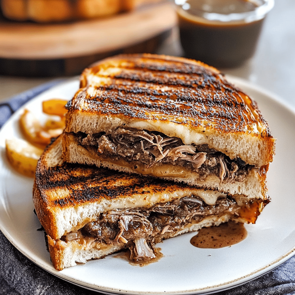 Slow Cooker French Dip Panini - Recipe Yumm
