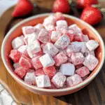 Strawberries and Cream Puppy Chow - Recipe Yumm