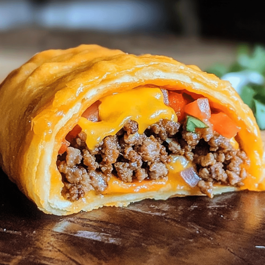 Taco Crescent Ring - Recipe Yumm