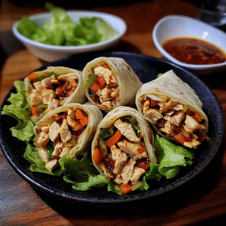 Thai Chicken Wraps - Recipe Yumm
