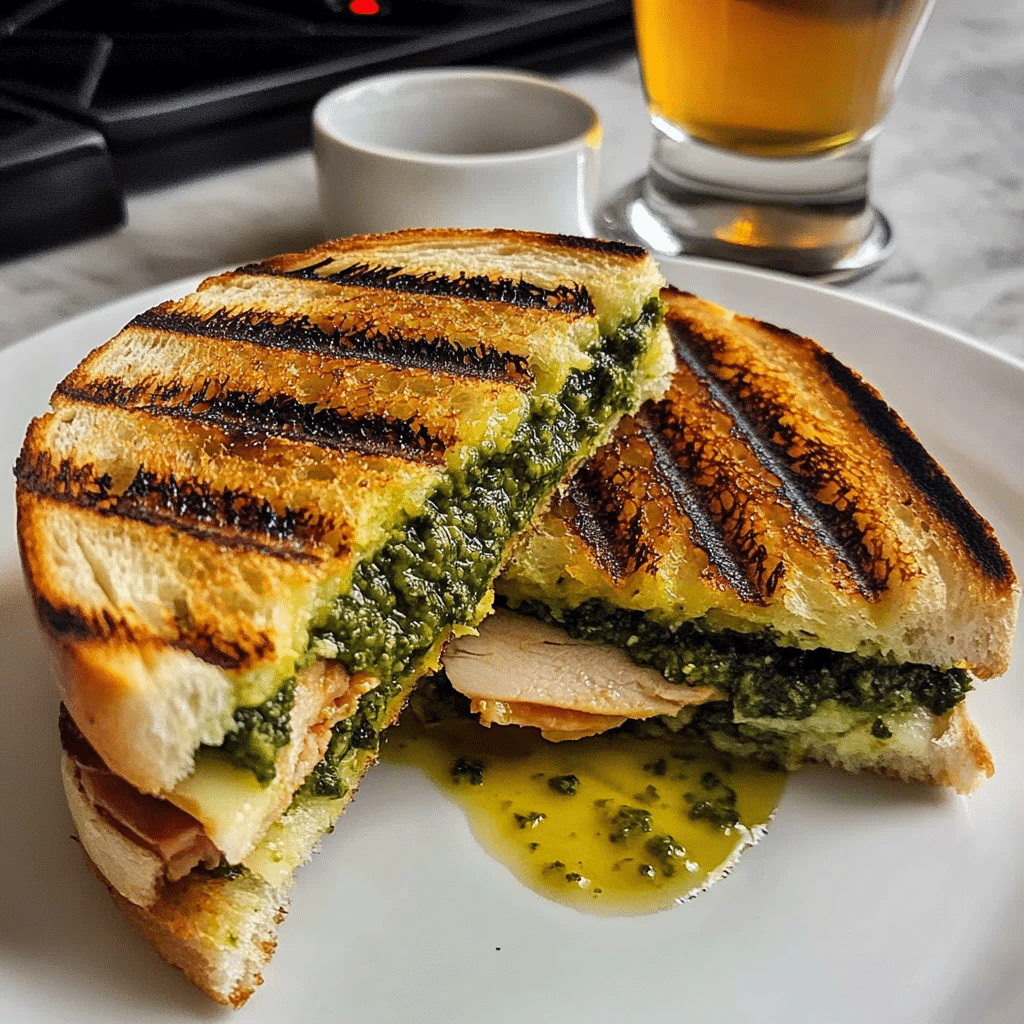 Turkey Pesto Panini - Recipe Yumm