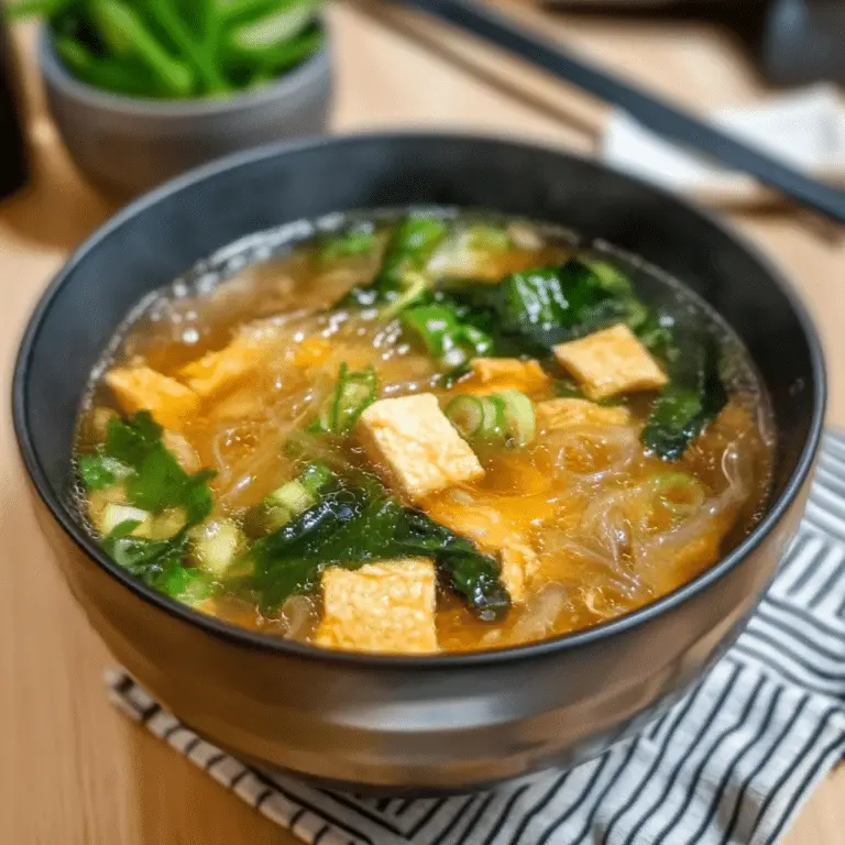 Japanese Glass Noodle Soup (Harusame Soup) - Recipe Yumm