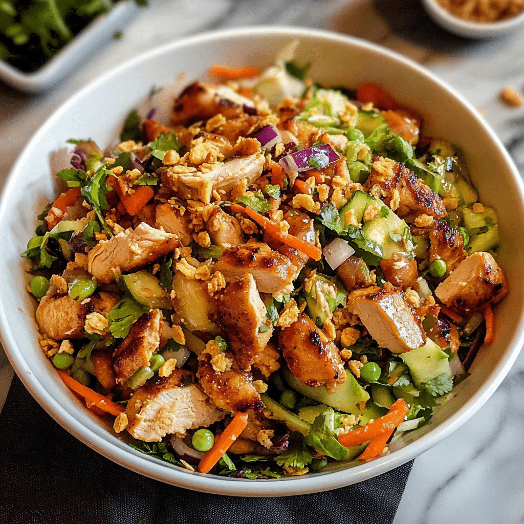 Asian Chicken Crunch Salad - Recipe Yumm