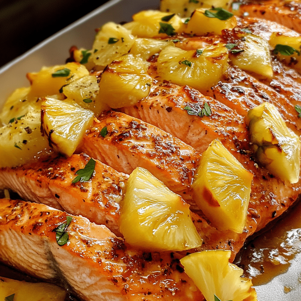 Baked Pineapple Salmon - Recipe Yumm