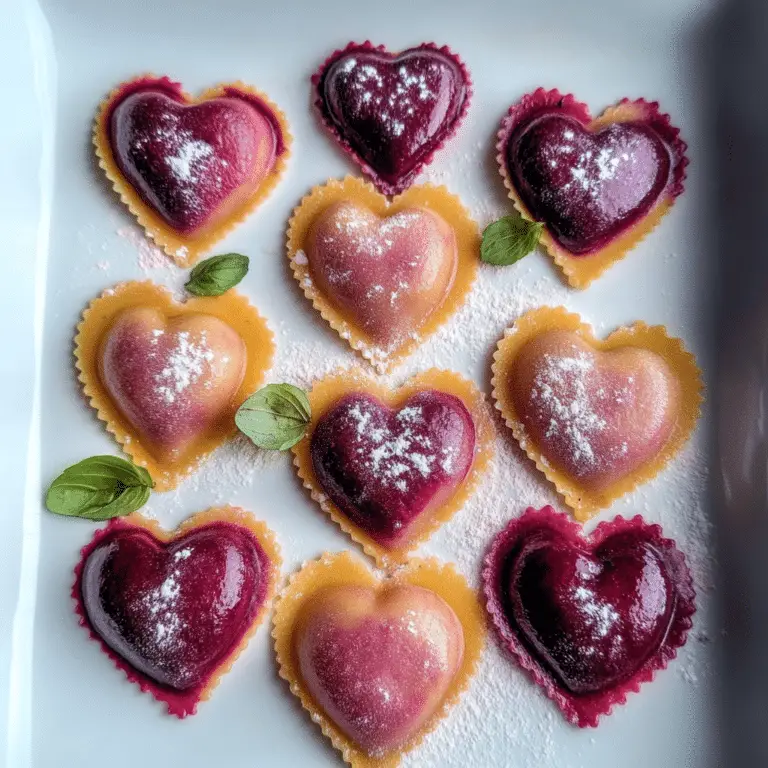 Beet Heart Ravioli - Recipe Yumm