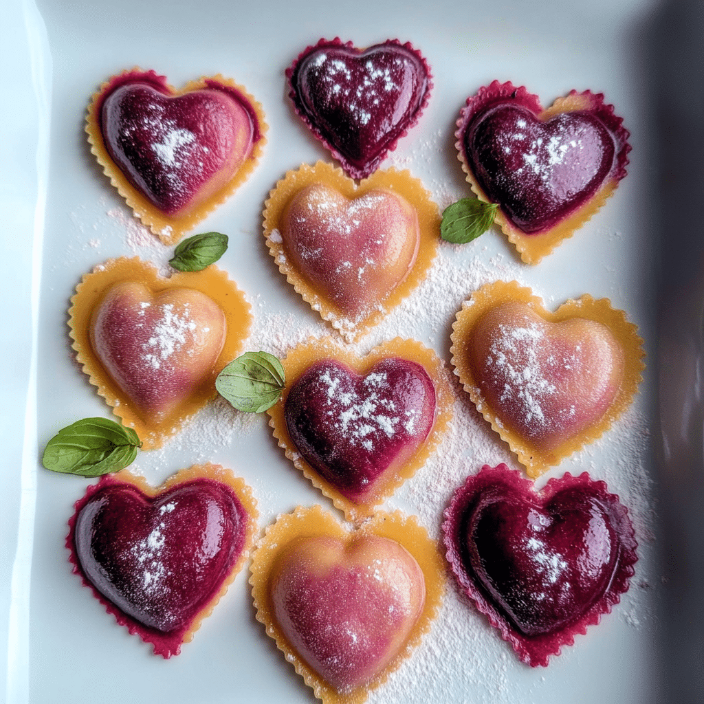 Beet Heart Ravioli - Recipe Yumm