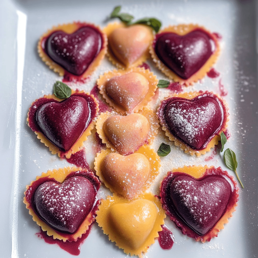 Beet Heart Ravioli - Recipe Yumm