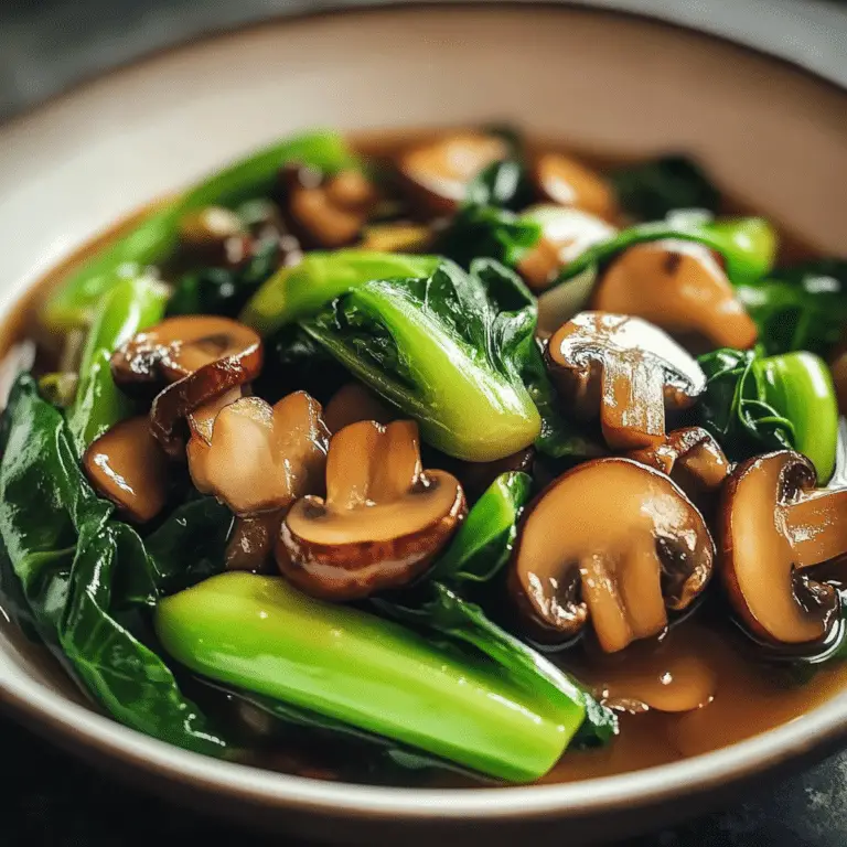 Bok Choy and Mushrooms in Oyster Sauce - Recipe Yumm