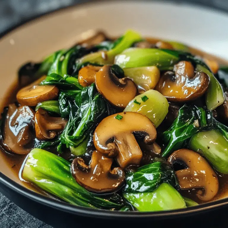 Bok Choy and Mushrooms in Oyster Sauce - Recipe Yumm