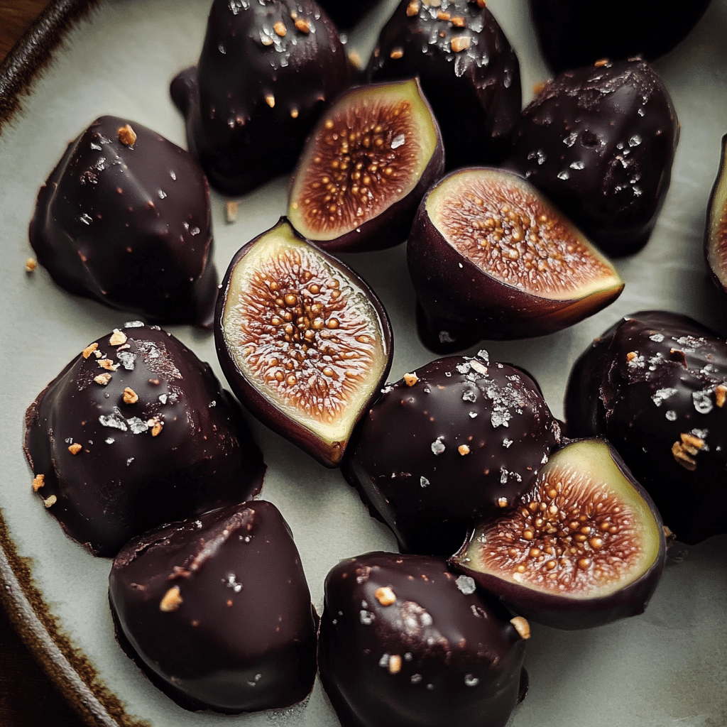 Dark Chocolate Dipped Figs - Recipe Yumm