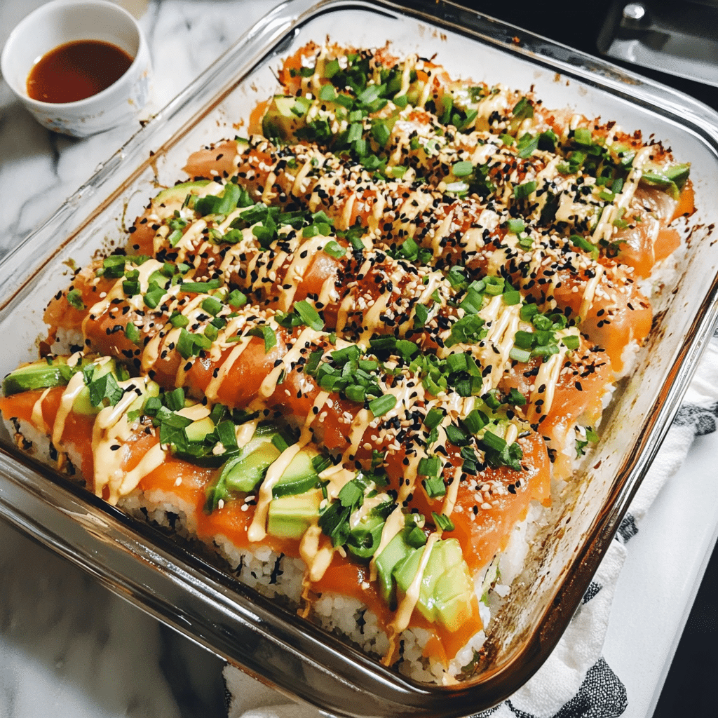 Easy Sushi Bake - Recipe Yumm