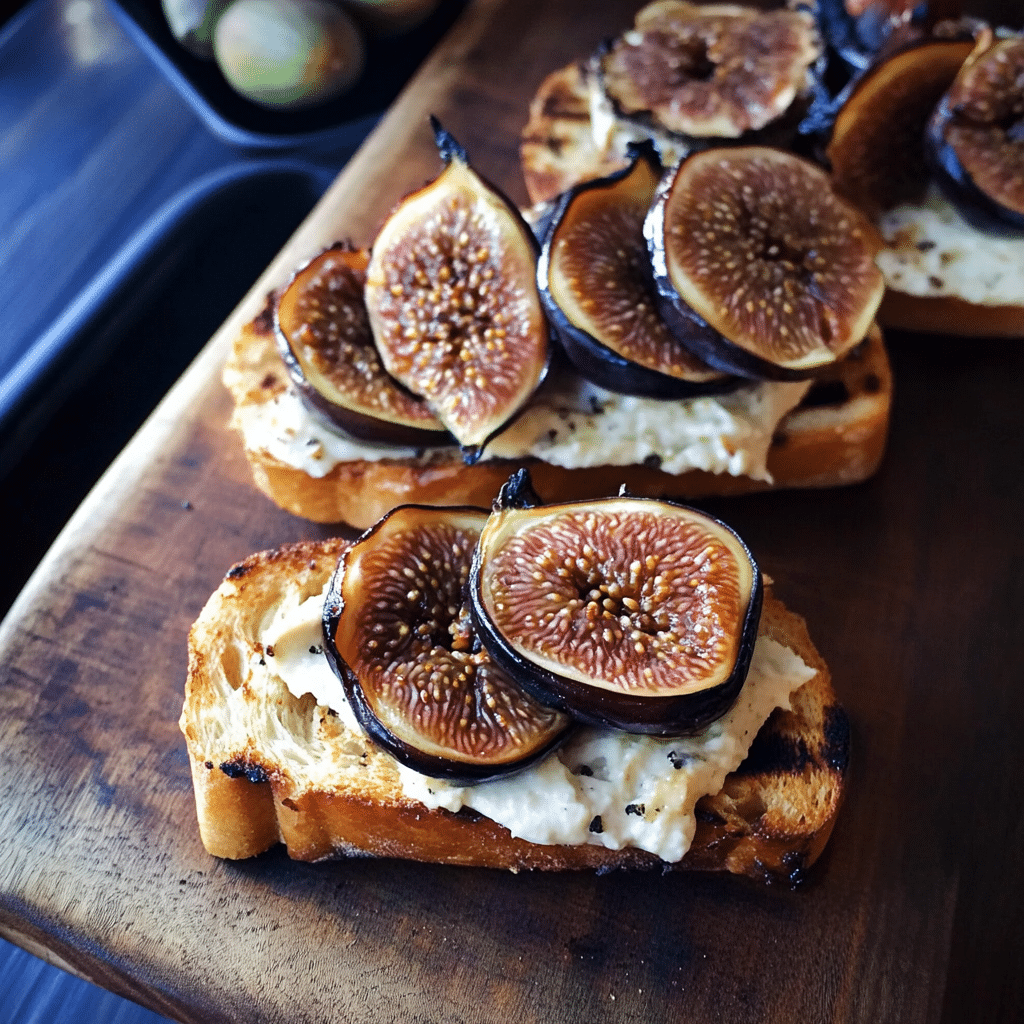 Grilled Fig Tartines - Recipe Yumm