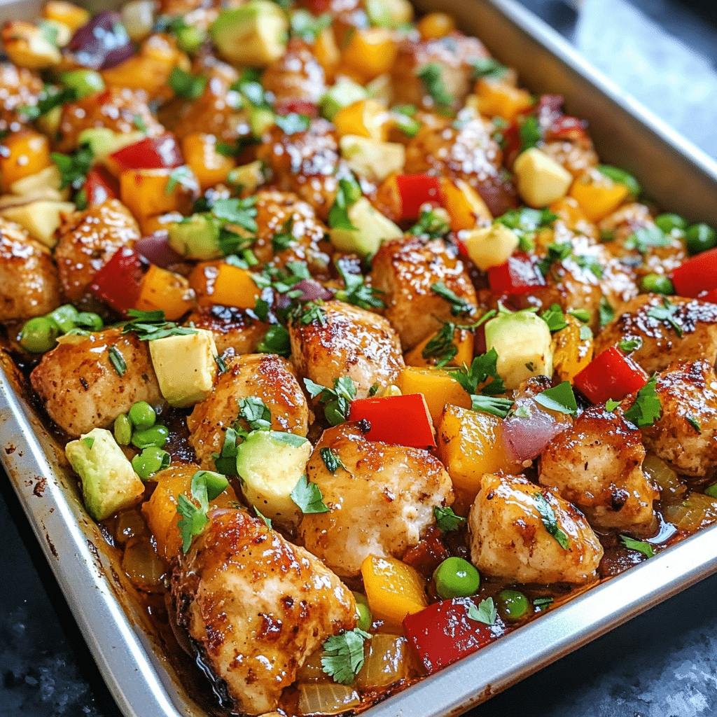 Hawaiian Chicken Sheet Pan - Recipe Yumm