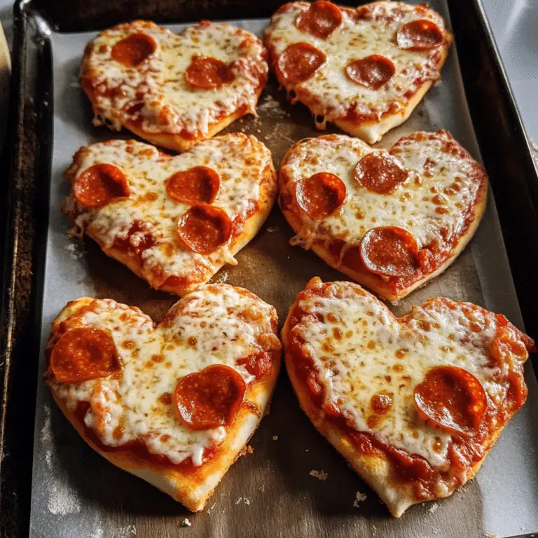 Heart Shaped Pizzas - Recipe Yumm