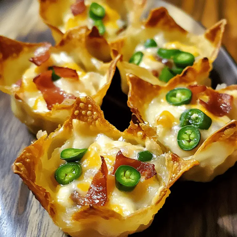 Jalapeño Popper Wonton Cups - Recipe Yumm