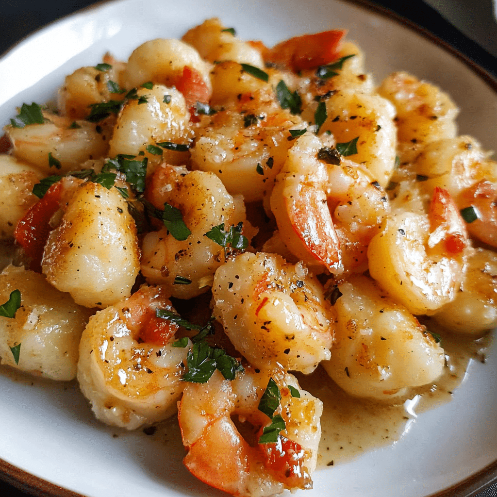 Shrimp Scampi Cauliflower Gnocchi - Recipe Yumm