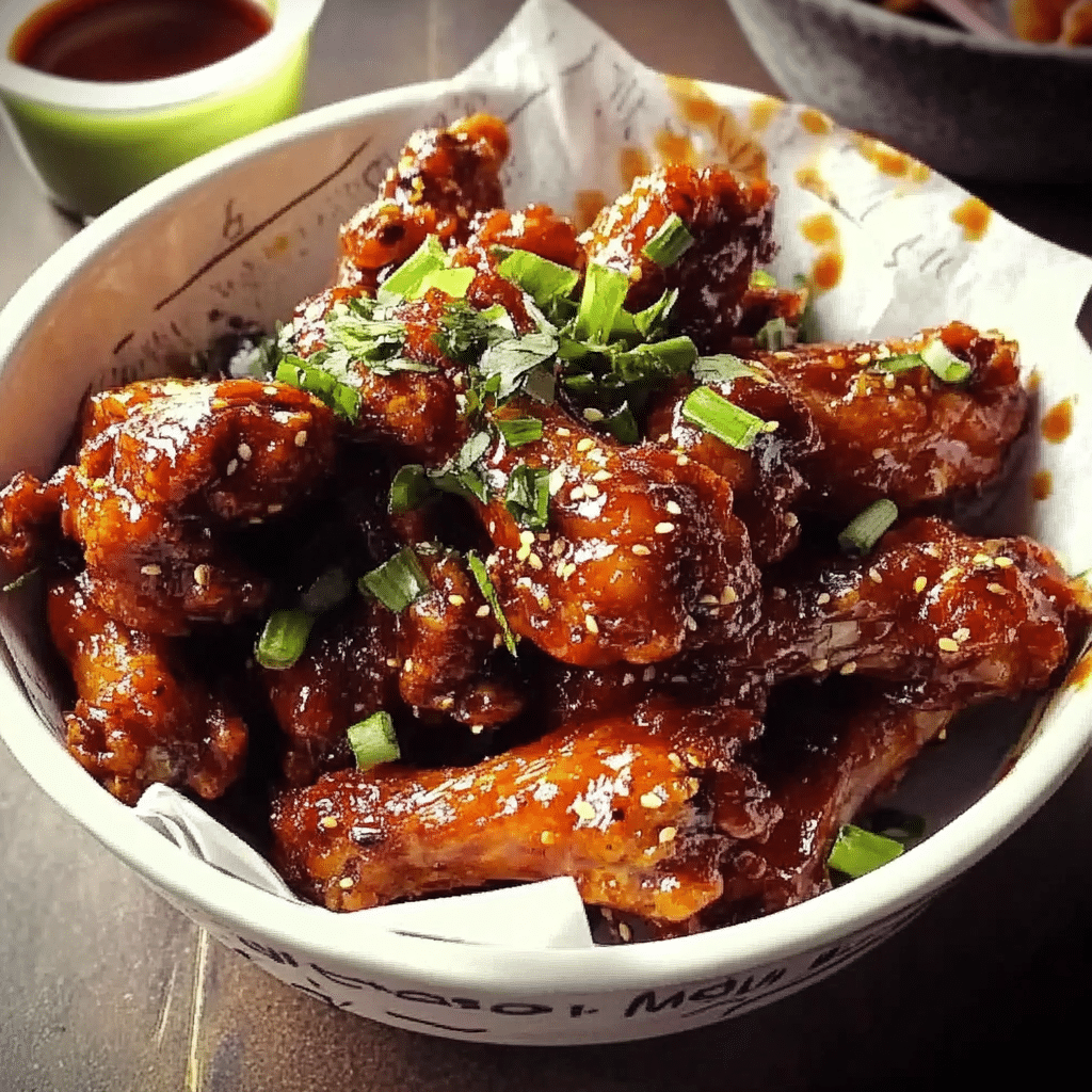 Sweet & Spicy Chicken Wings - Recipe Yumm
