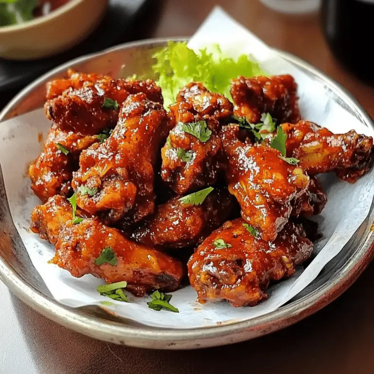 Sweet & Spicy Chicken Wings - Recipe Yumm
