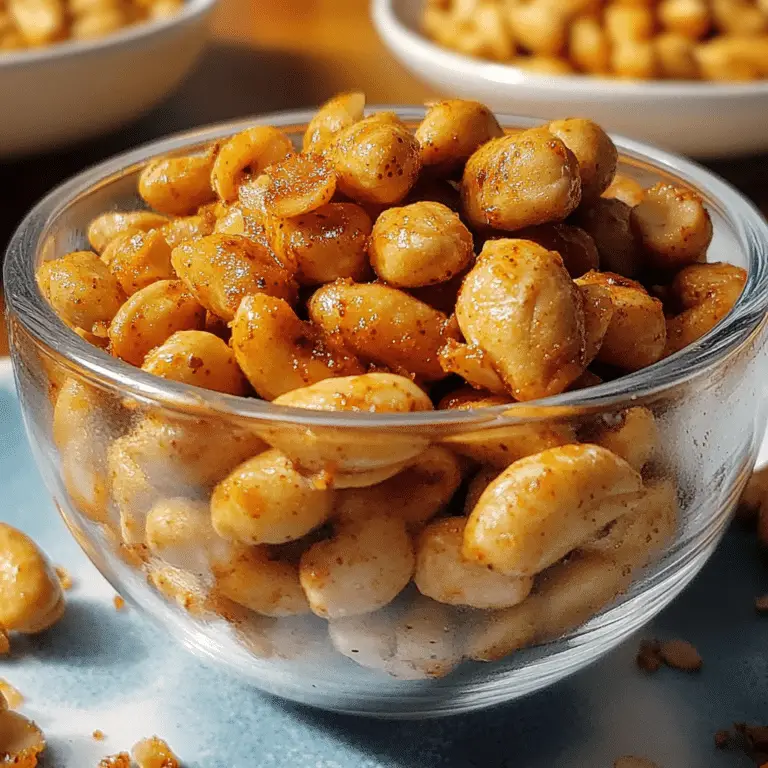 Sweet & Spicy Peanuts - Recipe Yumm