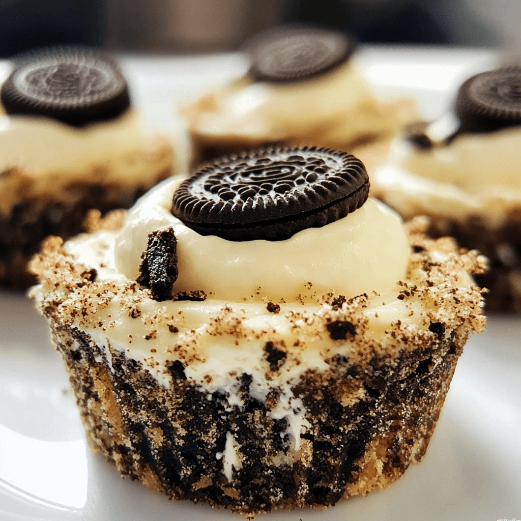 Bird's Nest Mini Oreo Cheesecakes - Recipe Yumm