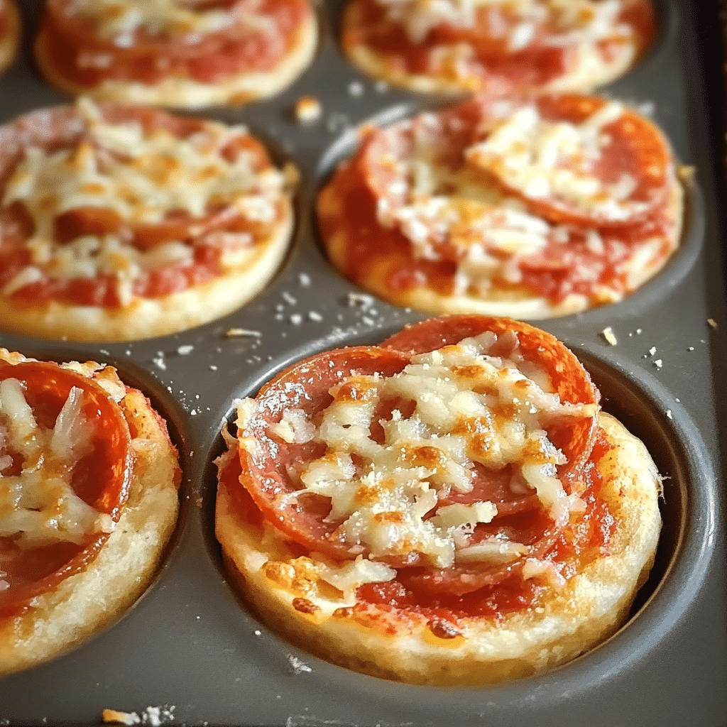 Deep Dish Mini Pizzas - Recipe Yumm