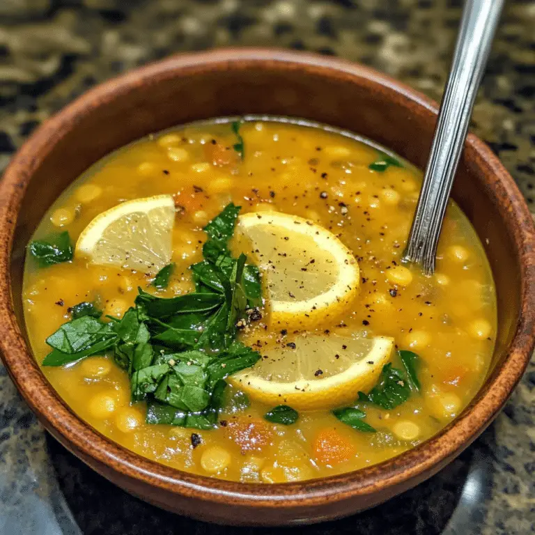 Easy Lemon Lentil Soup - Recipe Yumm