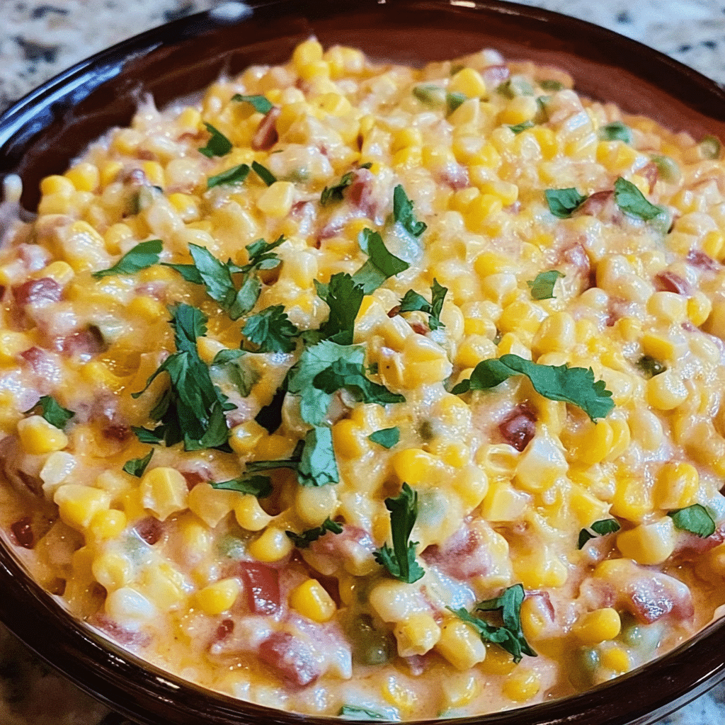 Fiesta Corn Dip with Rotel ( Party Size) - Recipe Yumm