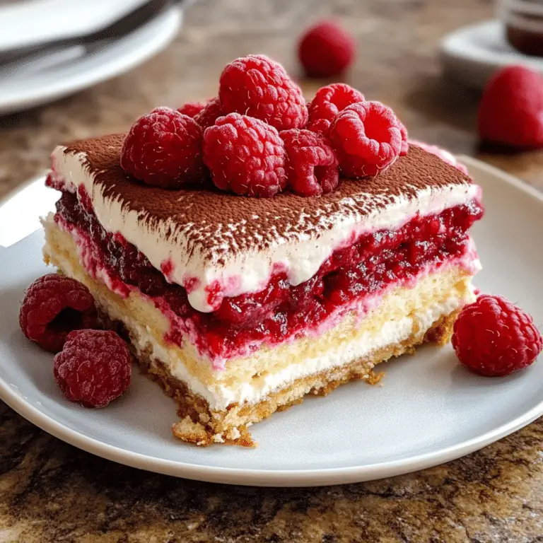 Fresh Raspberry Tiramisu - Recipe Yumm
