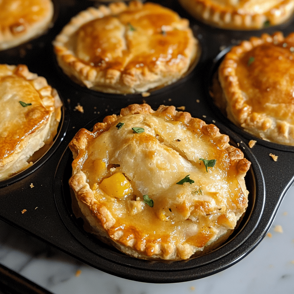 Muffin Tin Chicken Pot Pies - Recipe Yumm