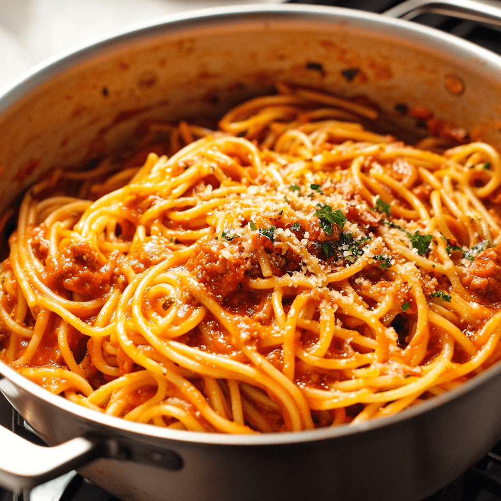 One Pot Spaghetti - Recipe Yumm