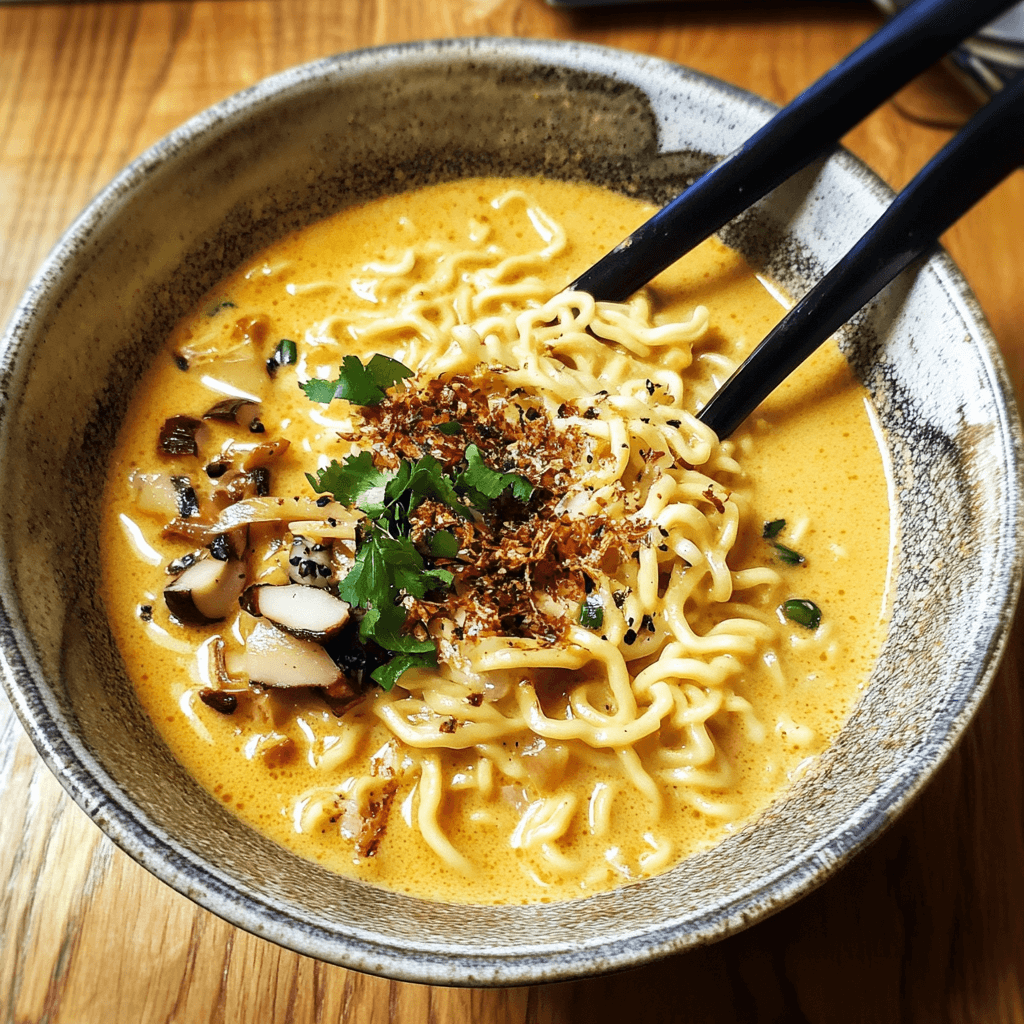 Spicy Coconut Curry Ramen - Recipe Yumm