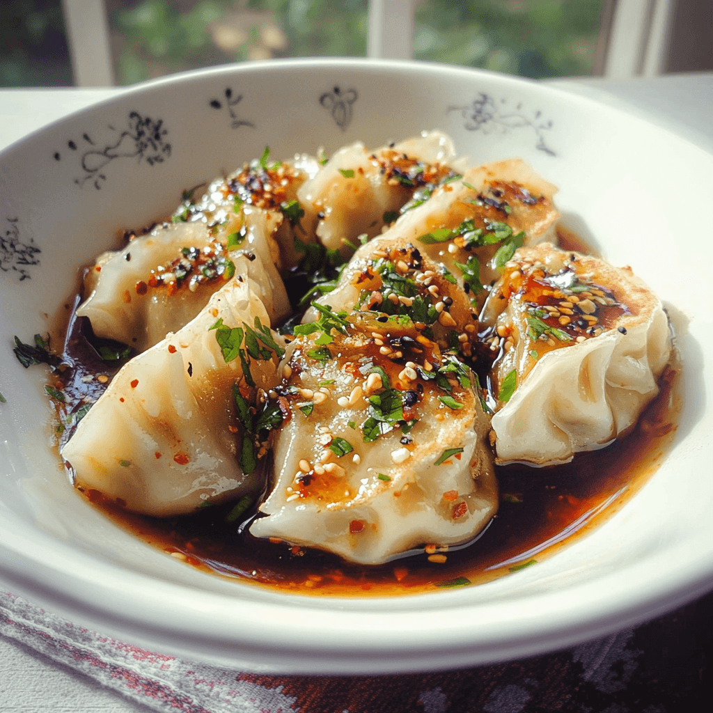 Steamed Dumplings with The Best Dipping Sauce - Recipe Yumm